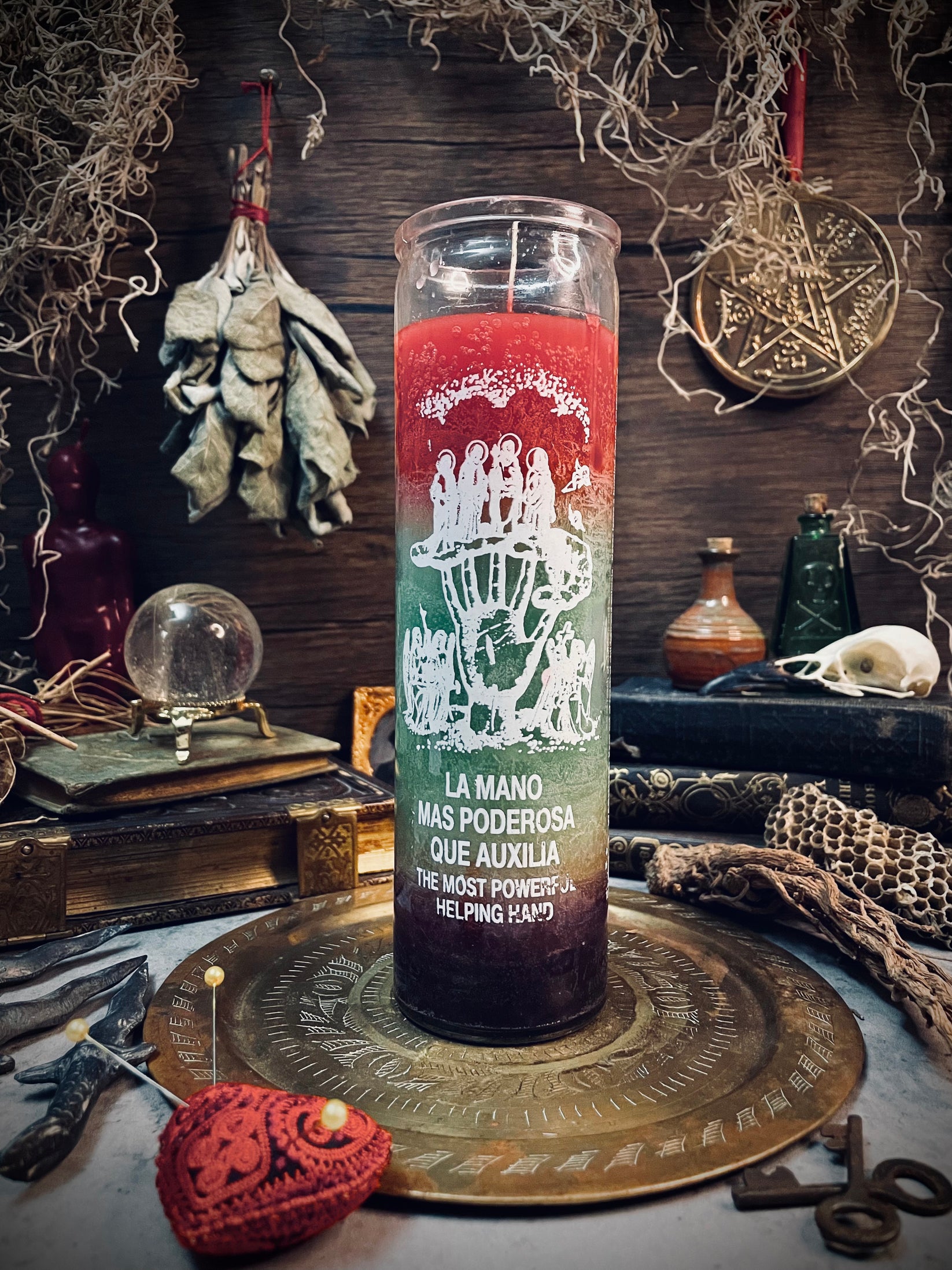 Helping Hand/Mano Poderosa 5 Color 7 Day Candle | Spiritus Arcanum